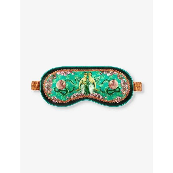 Slip Gemini Graphic-print Silk Eye Mask - One-color