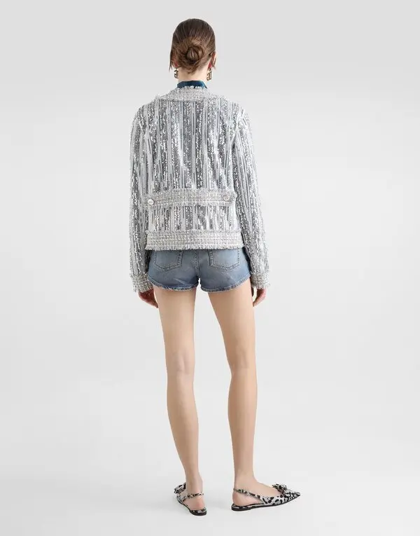 Dolce & Gabbana Sequin-embroidered Tulle Jacket