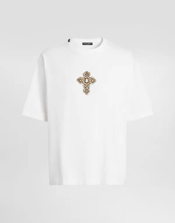 Dolce & Gabbana Cotton T-shirt With Fine Patch