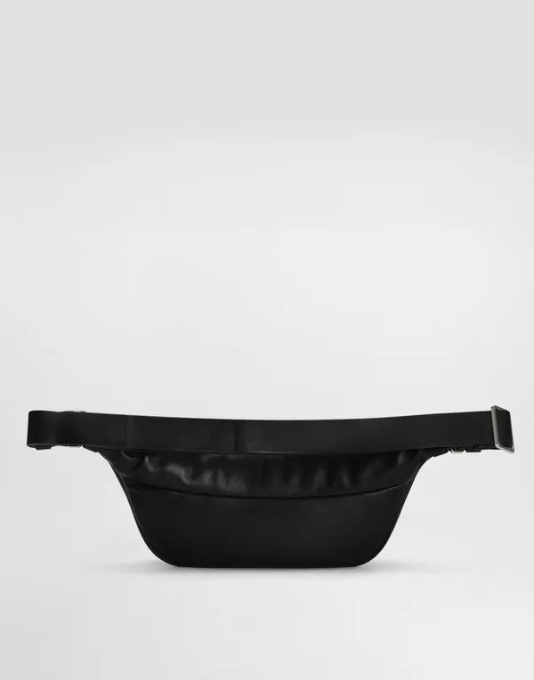 Dolce & Gabbana Calfskin Nappa Leather Belt Bag - Black