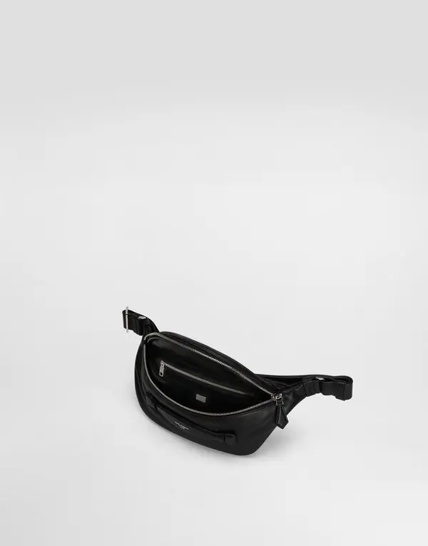 Dolce & Gabbana Calfskin Nappa Leather Belt Bag - Black