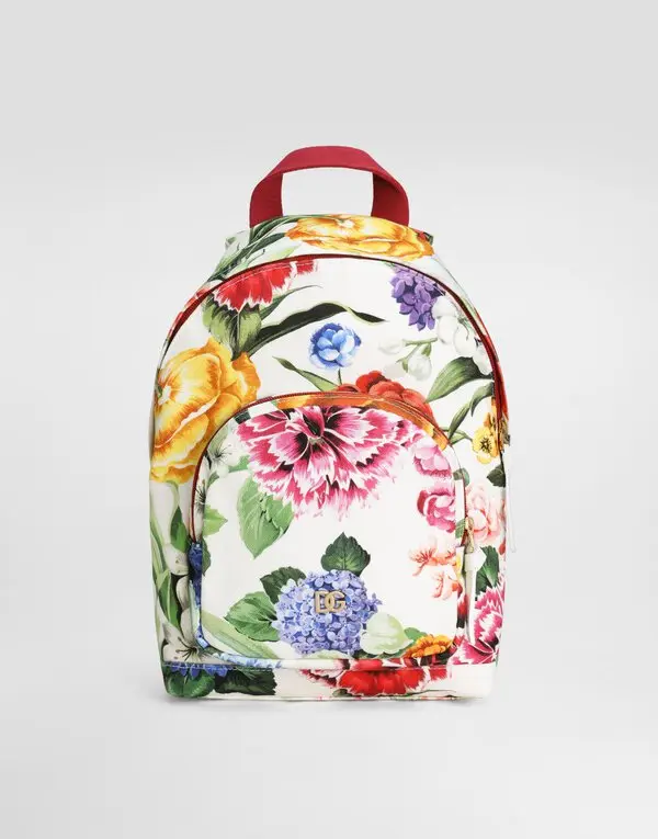 Dolce & Gabbana Floral Canvas Backpack - Print | Editorialist