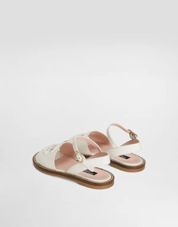 Dolce & Gabbana Calfskin Sandals - White