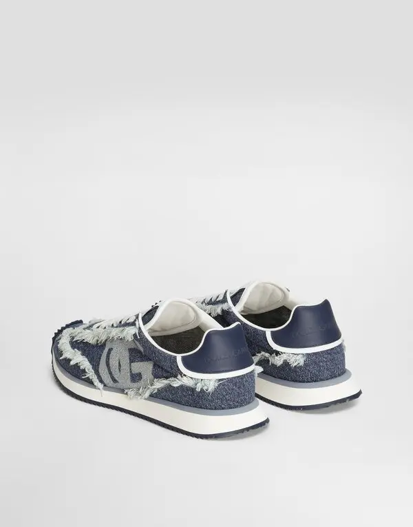 Dolce & Gabbana Dg Cushion Denim Sneakers - Azure