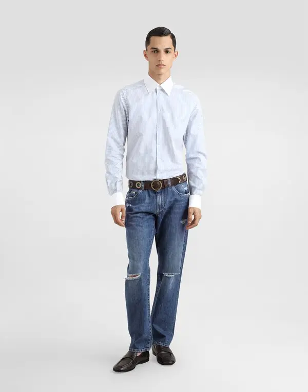 Dolce & Gabbana Striped Cotton Shirt