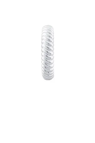 VALERE Ripple Bangle Bracelet - Silver Plated