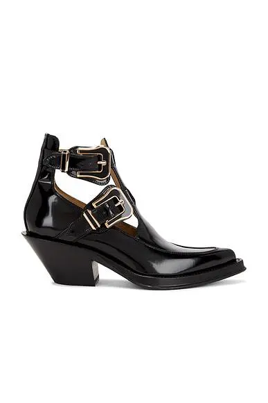 Gabriela Hearst Castro Buckled Cut-out Boots