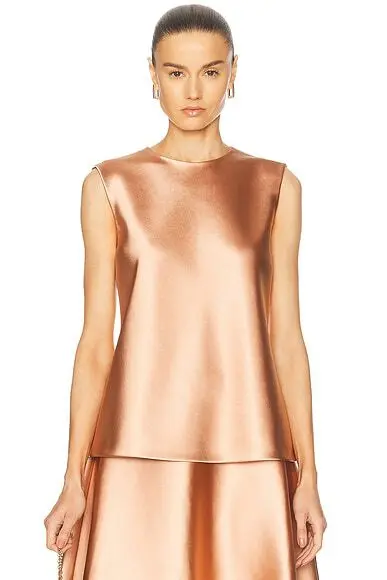 Carolina Herrera Sleeveless Belted Top