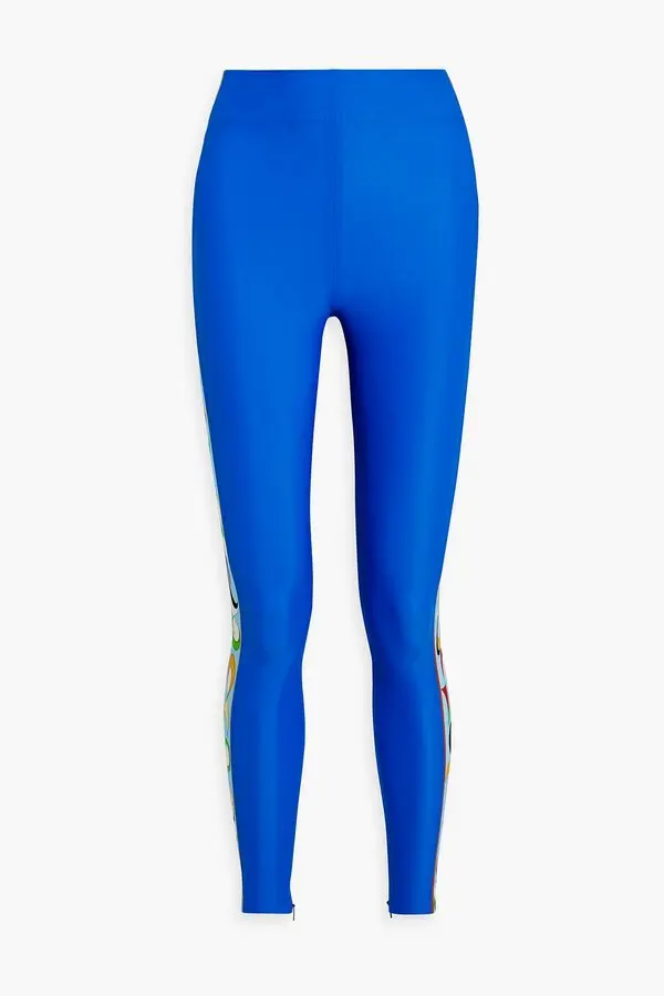 Emilio Pucci Printed Stretch Leggings - Royal Blue