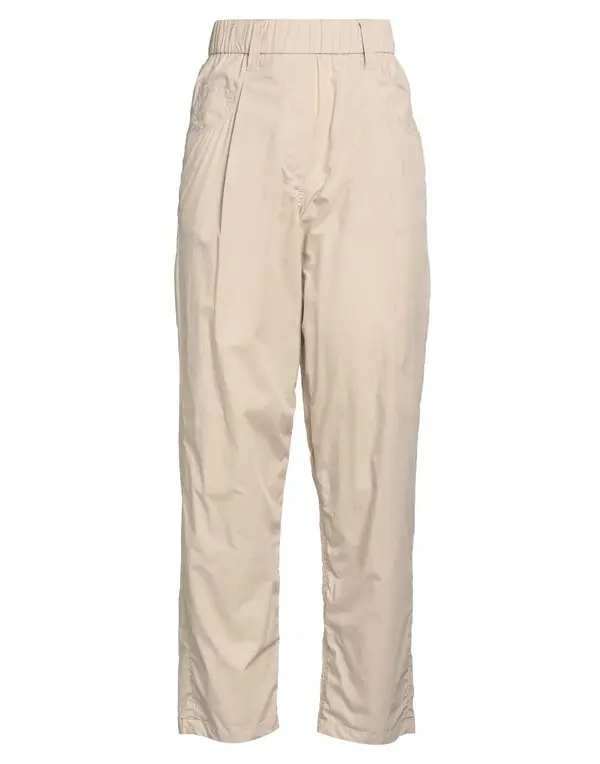 Brunello Cucinelli Tapered Poplin Pants - Beige