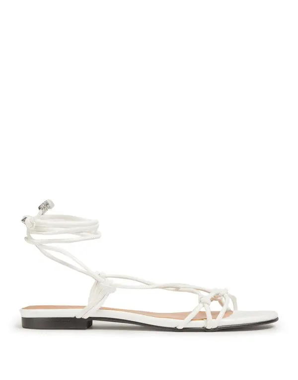 GANNI Flat Sandals With Tie Fastening