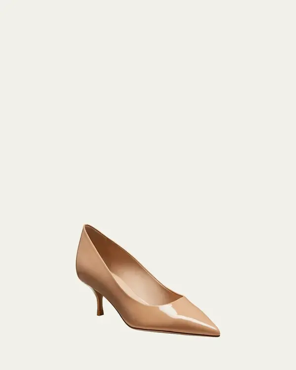 STUART WEITZMAN Patent Kitten Pumps