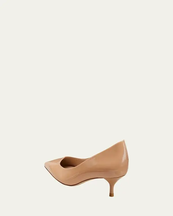 STUART WEITZMAN Patent Kitten Pumps