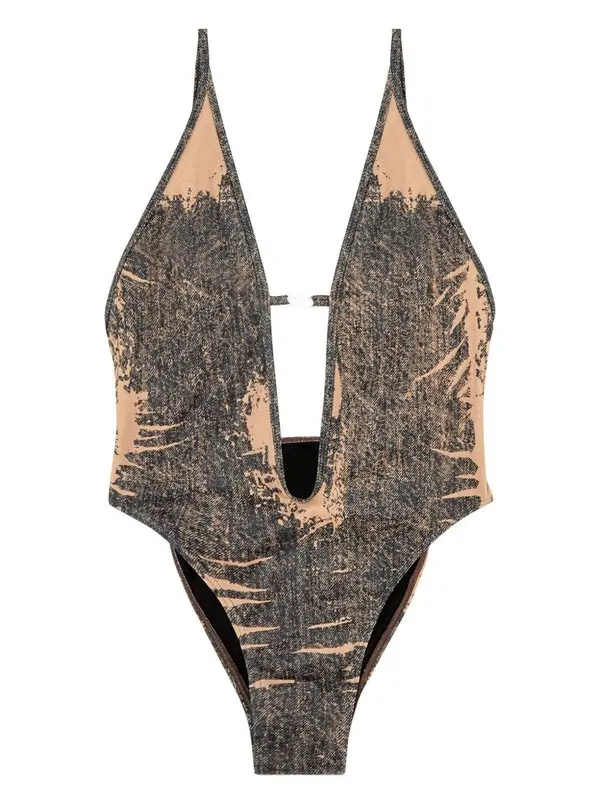 DIESEL® Daisy-dnm One-piece Swimsuit - Pink