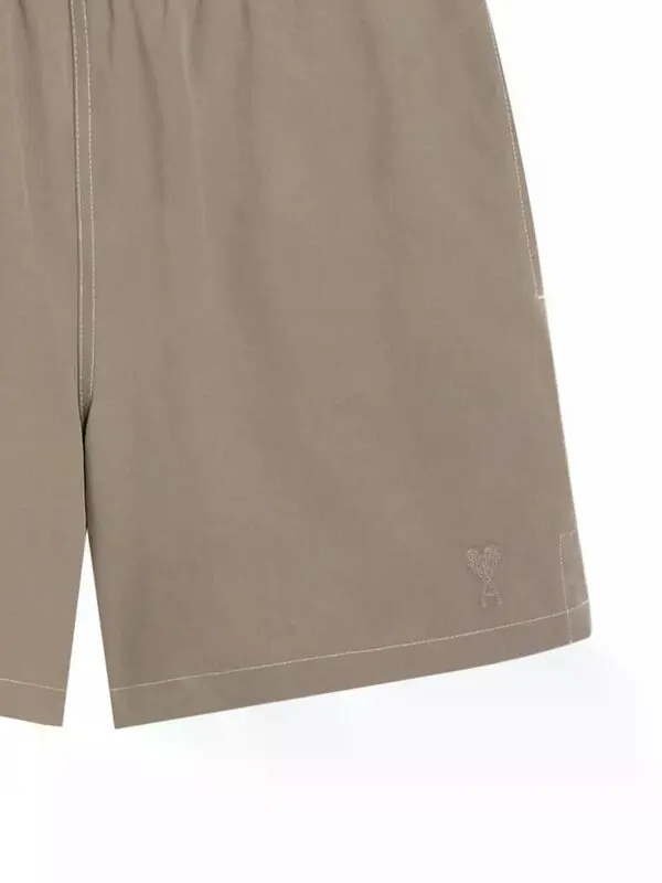 AMI Paris Embroidered Swim Shorts