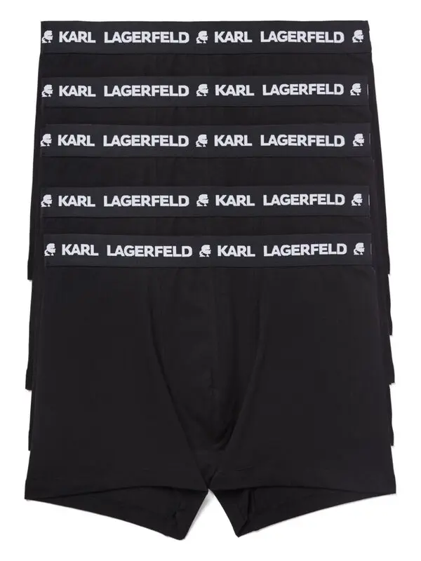Karl Lagerfeld Logo-print Boxers - Black