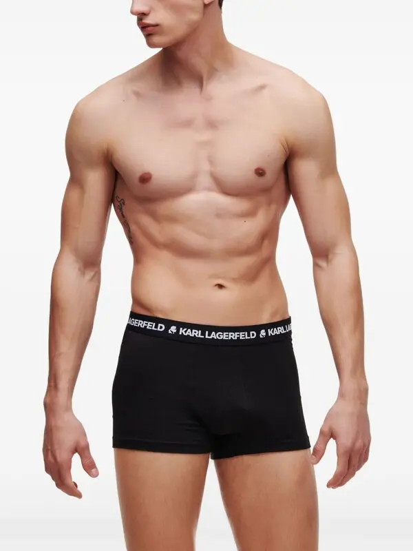 Karl Lagerfeld Logo-print Boxers - Black