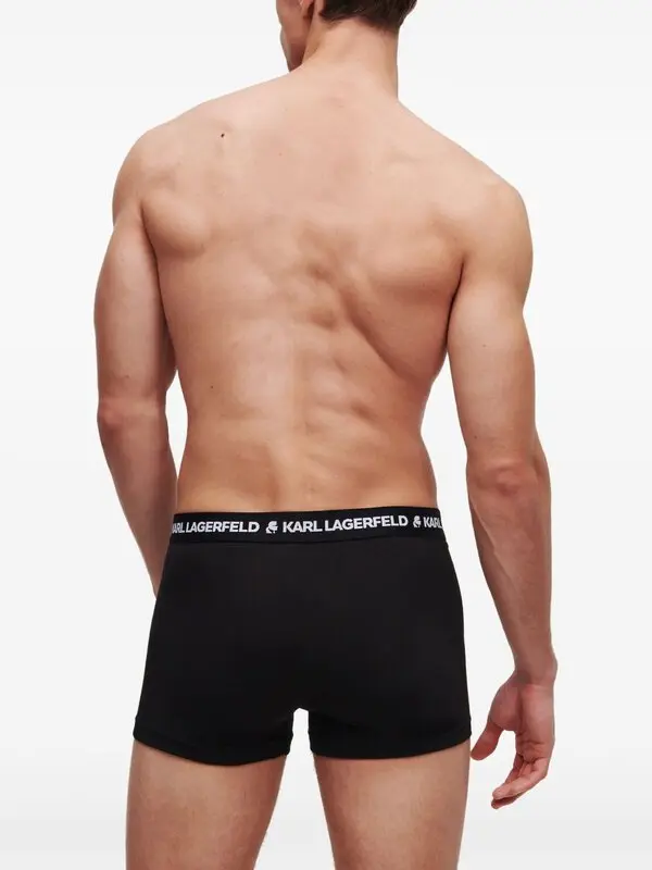 Karl Lagerfeld Logo-print Boxers - Black