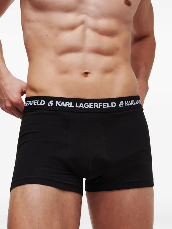 Karl Lagerfeld Logo-print Boxers - Black