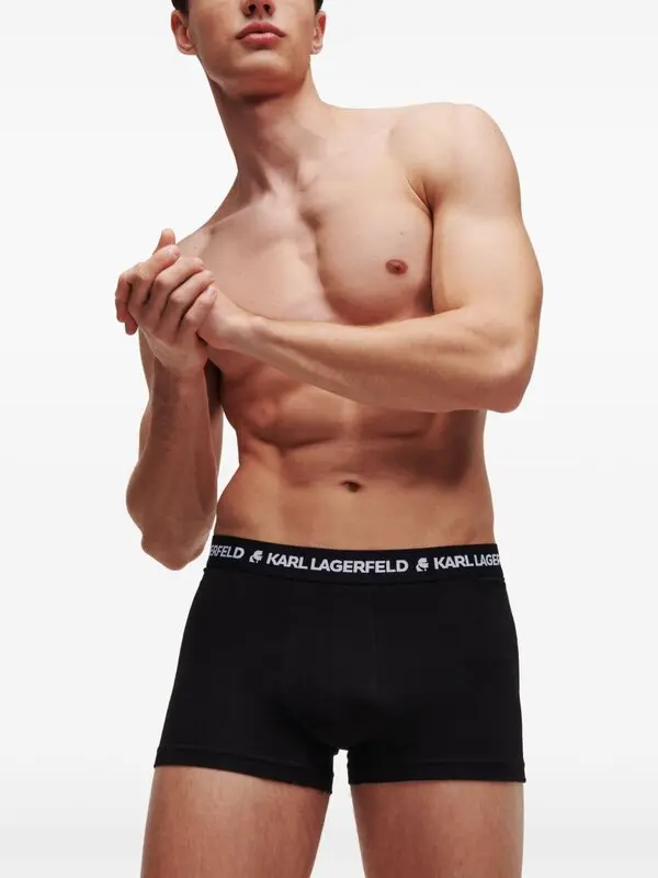 Karl Lagerfeld Logo-print Boxers - Black