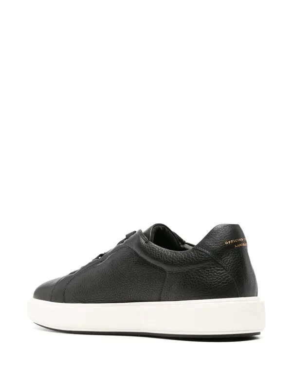 Officine Creative Slouch 001 Leather Sneakers - Black
