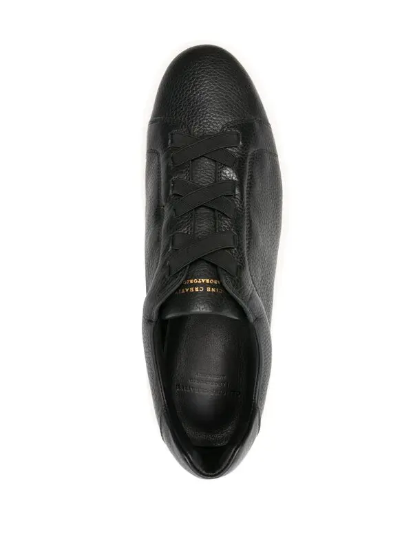 Officine Creative Slouch 001 Leather Sneakers - Black