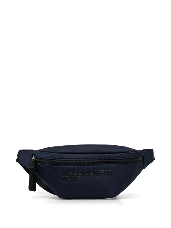 Karl Lagerfeld Logo-embossed Belt Bag - Blue