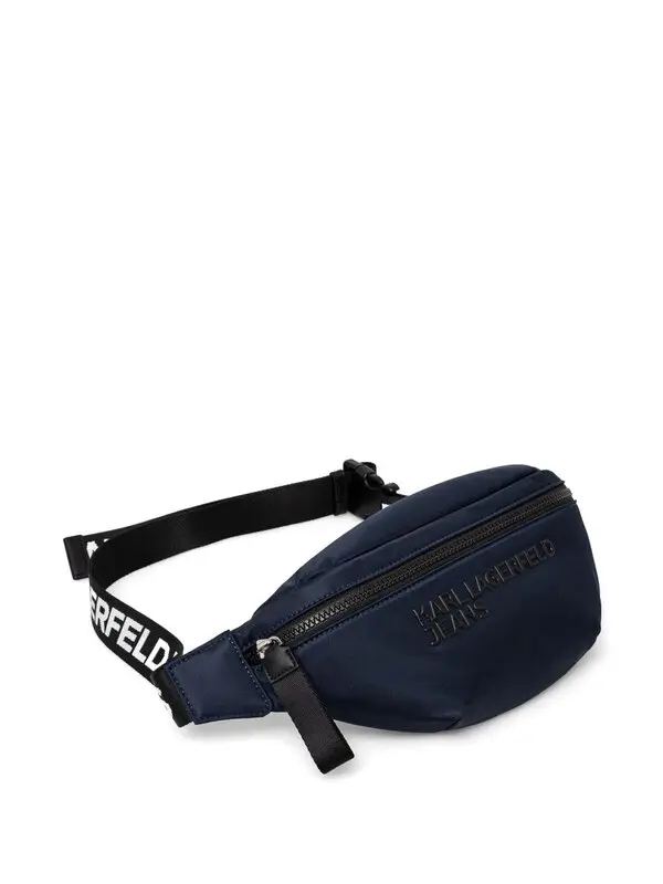 Karl Lagerfeld Logo-embossed Belt Bag - Blue