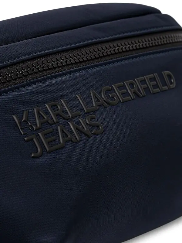 Karl Lagerfeld Logo-embossed Belt Bag - Blue