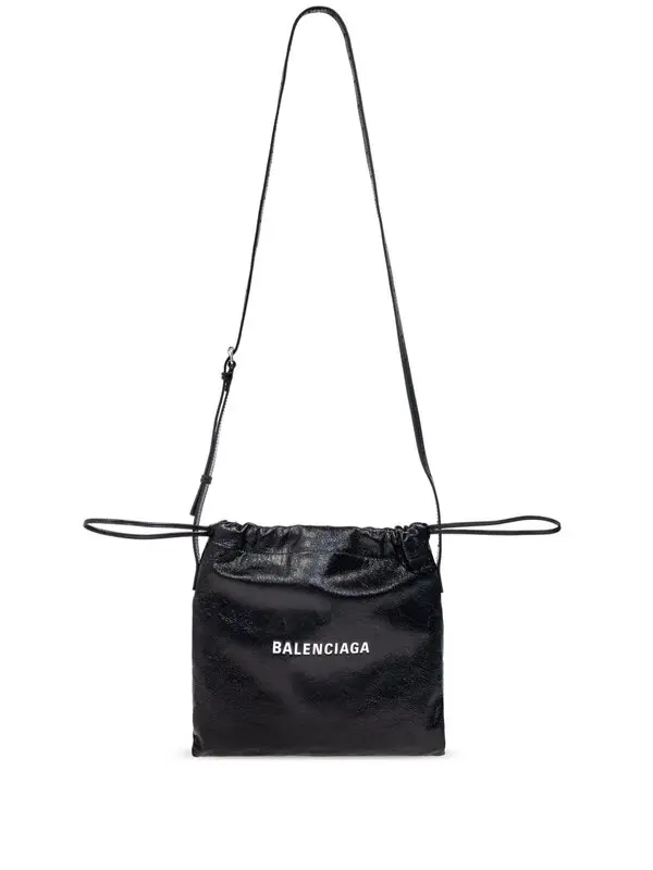 Balenciaga Logo-print Messenger Bag - 1090 Black