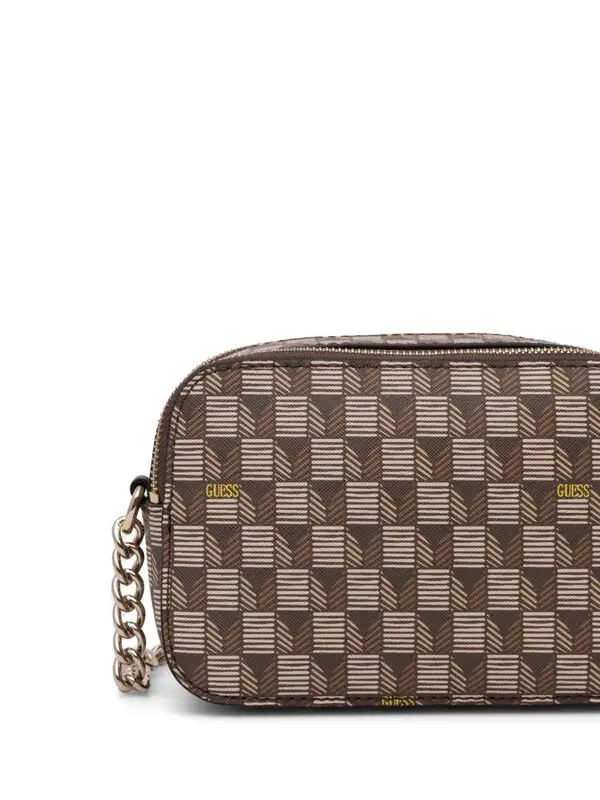 Guess Mini G-wave Cross Body Bag - Brown