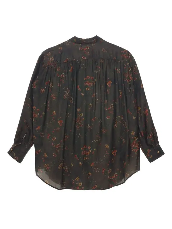 UMA WANG Tyesha Floral Blouse - Brown