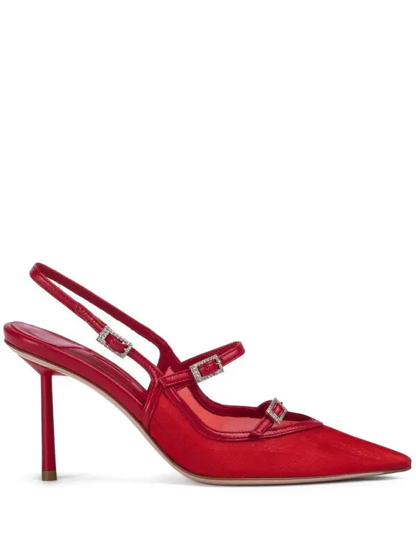 LE SILLA 80mm Morgana Slingback Pumps - Red