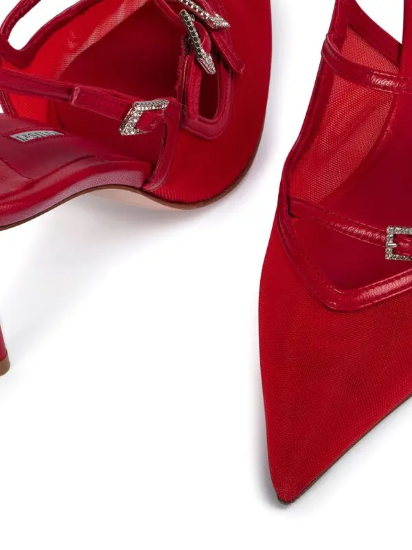 LE SILLA 80mm Morgana Slingback Pumps - Red