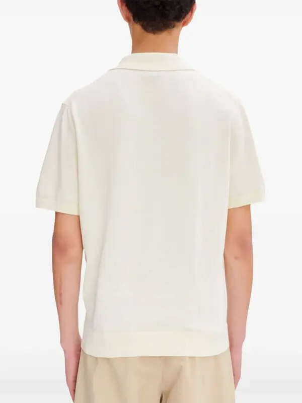 A.p.c. Logo-embroidered Polo Shirt - White