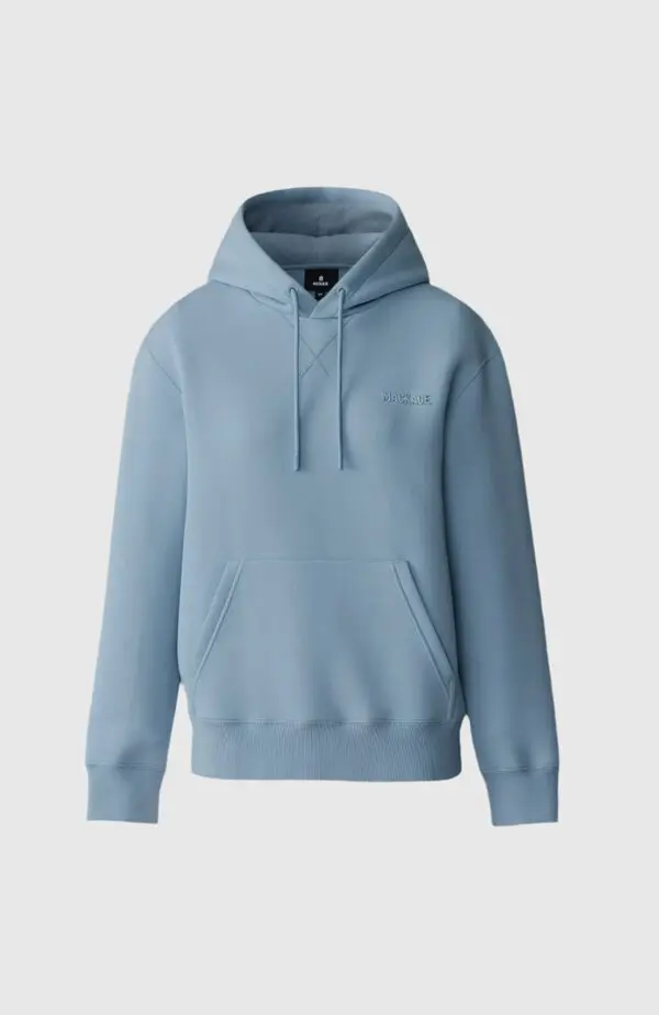 Mackage Krystiana Double-face Jersey Hoodie - Fog Blue