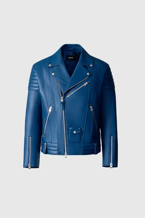 Mackage Kenneth Leather Biker Jacket - Tide