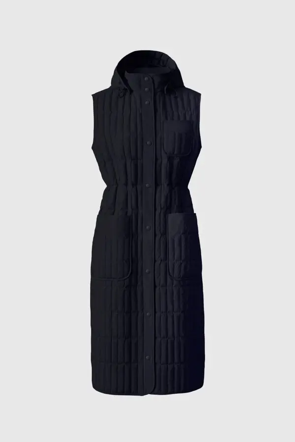 Mackage Makana Recycled Down Long Vest - Black