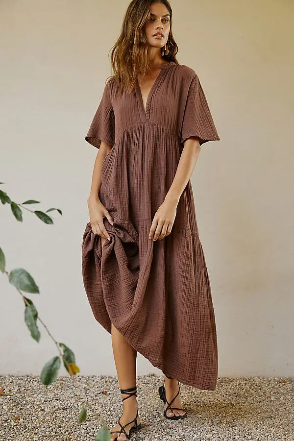 anthropologie kallie flowy dress The Kallie Flowy Tunic Dress