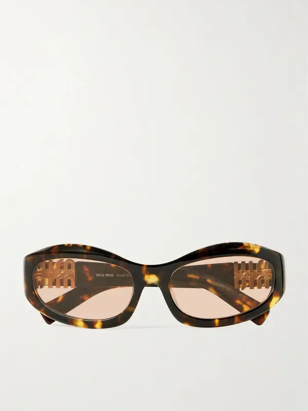 Miu Miu Glimpse D-frame Sunglasses - Tortoiseshell
