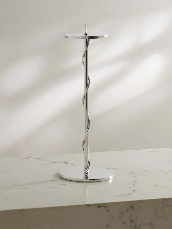 FOURTH STREET Spiral -tone Metal Candleholder