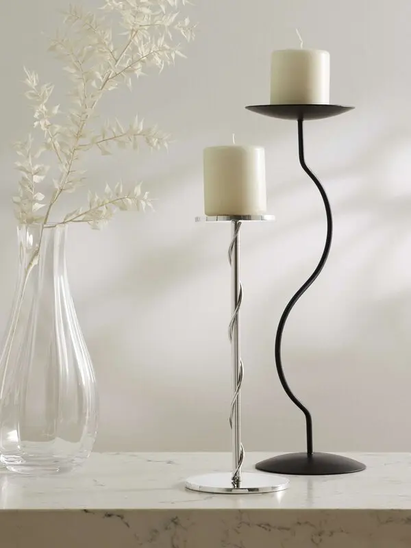 FOURTH STREET Spiral -tone Metal Candleholder