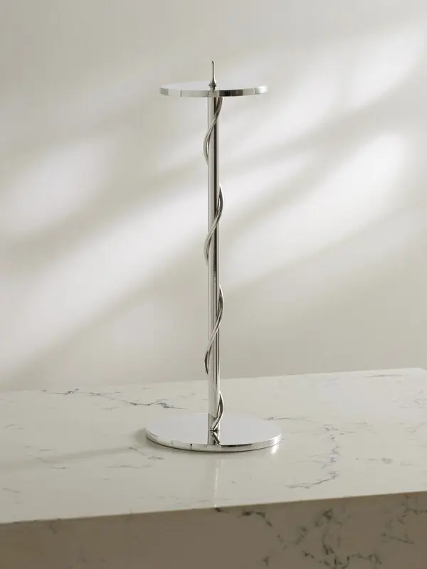 FOURTH STREET Spiral -tone Metal Candleholder