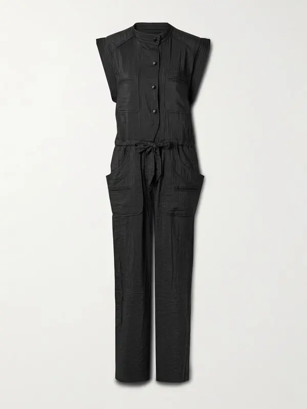 MARANT ETOILE Suzie Belted Jumpsuit - Black