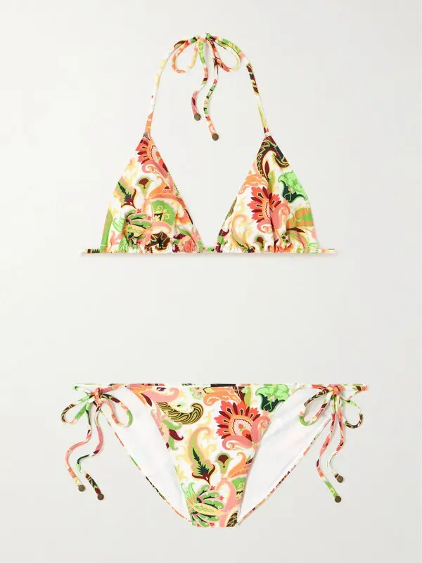 Etro Printed Triangle Bikini - Multi