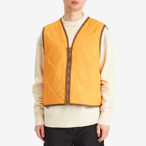 MERELY MADE Reversible Nylon Vest - Brown