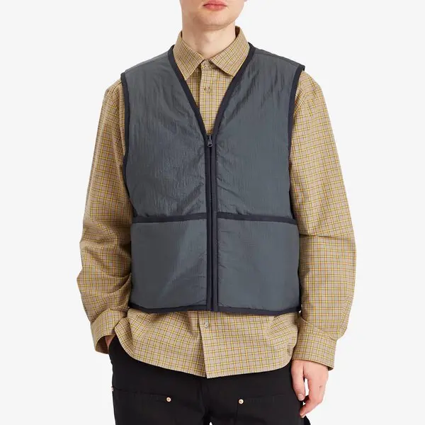 MERELY MADE Reversible Nylon Vest - Blue
