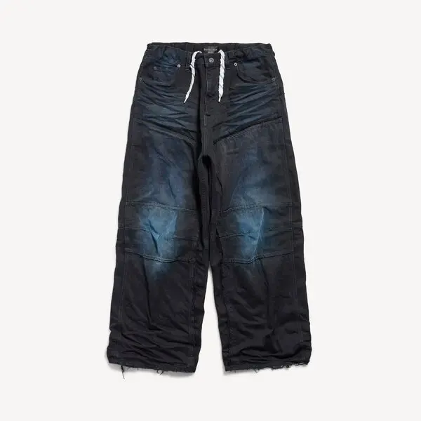 Balenciaga Double Knee Cotton Denim Pants