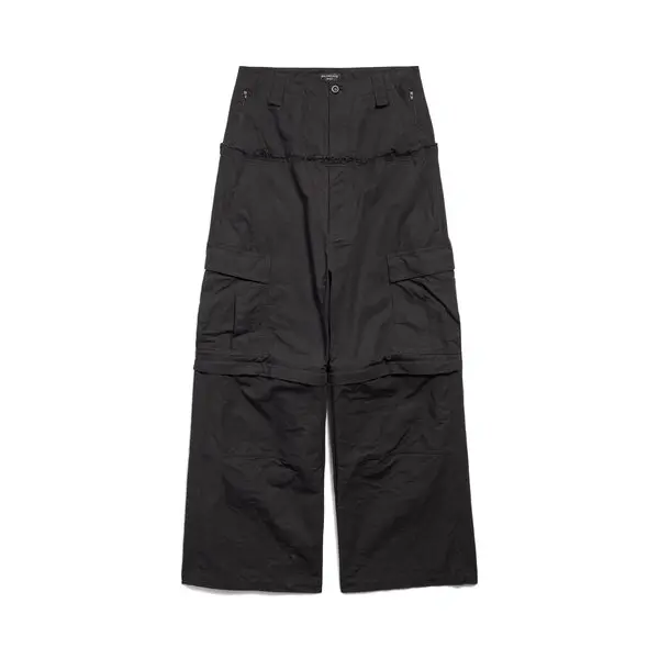 Balenciaga Cut-Up Cargo Pants - Black | Editorialist