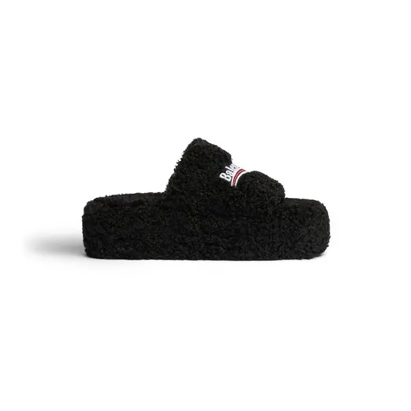 Balenciaga Furry Platform Sandal